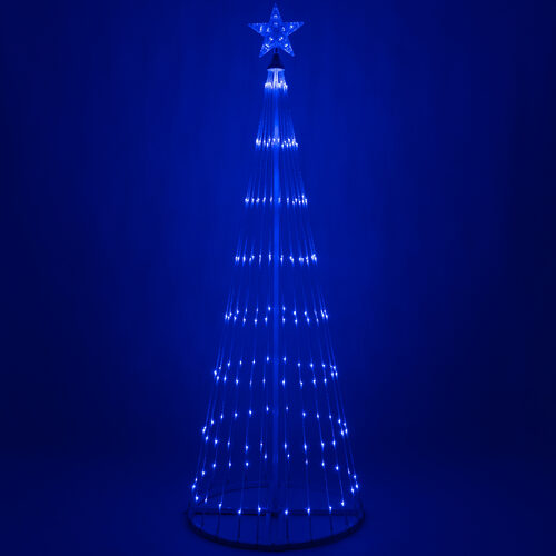 Blue LED Animated Outdoor Lightshow Tree - Wintergreen Corporation ...