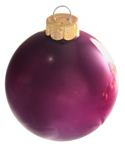 Soft Plum Ball Ornament - Wintergreen Corporation