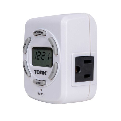 Heavy Duty Digital 7-Day Timer with 2 Grounded Outlets - Wintergreen ...