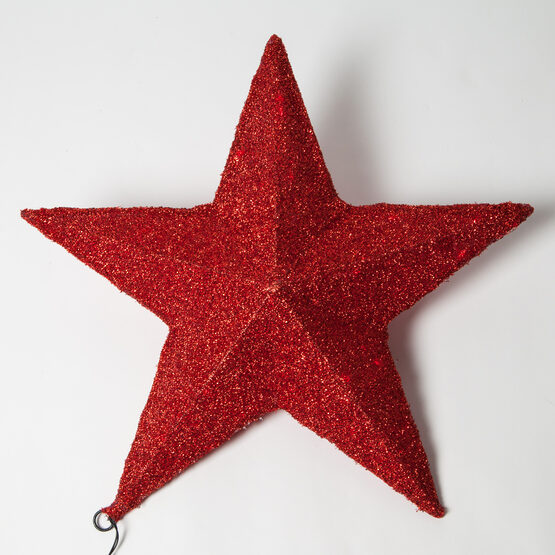 Red Metallic Polymesh Commercial Star Light, Red LED Lights ...