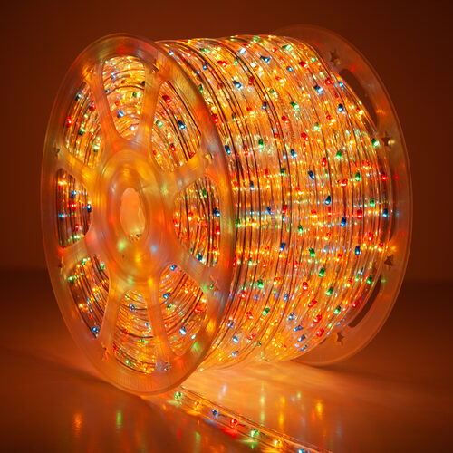 Multicolor Rope Light, 150 ft - Wintergreen Corporation