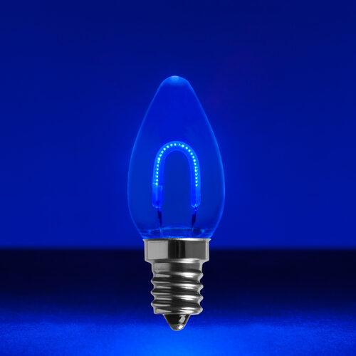 C7 120V Blue LED Replacement Bulbs - Wintergreen Corporation