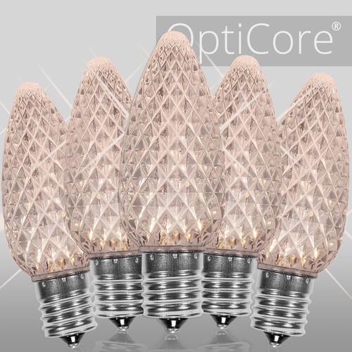 C9 120V Twinkle Warm White LED Bulbs - Wintergreen Corporation