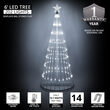Cool White LED Animated Outdoor Lightshow Tree - Wintergreen ...